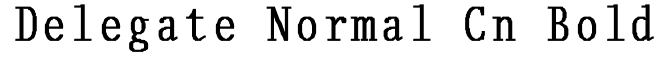 Delegate Normal Cn Bold: Free Font Download | MaisFontes
