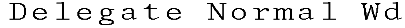 Delegate Normal Wd: Free Font Download | MaisFontes