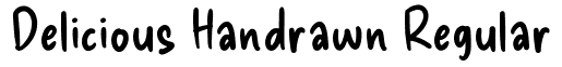 Delicious Handrawn Regular Font: Free Download | MaisFontes