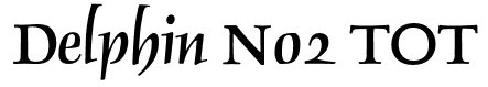 Delphin No2 TOT Font: Free Download | MaisFontes
