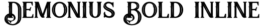 Demonius Bold Inline: Free Font Download | MaisFontes