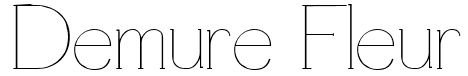 Demure Fleur: Free Font Download | MaisFontes
