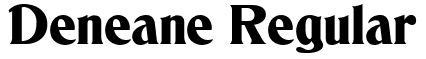 Deneane Regular: Free Font Download | MaisFontes