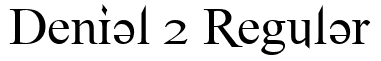 Denial 2 Regular: Free Font Download | MaisFontes