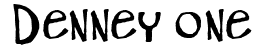 Denney One Font: Free Download | MaisFontes