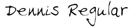 Dennis Regular: Baixar Fonte Grátis | MaisFontes