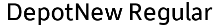DepotNew Regular Font: Free Download | MaisFontes