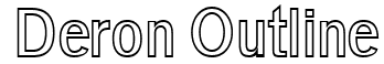 Deron Outline Font: Free Download | MaisFontes