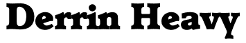 Derrin Heavy: Free Font Download | MaisFontes
