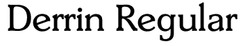 Derrin Regular: Free Font Download | MaisFontes