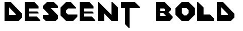 Descent Bold: Free Font Download | MaisFontes