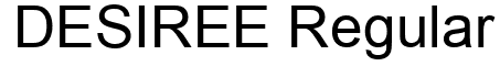DESIREE Regular: Free Font Download | MaisFontes