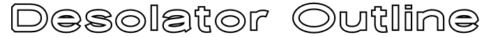 Desolator Outline Font: Free Download | MaisFontes