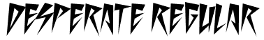 Desperate Regular Font: Free Download | MaisFontes