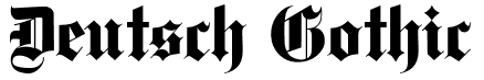 Deutsch Gothic Font: Free Download | MaisFontes