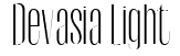 Devasia Light: Free Font Download | MaisFontes