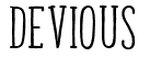 DEVIOUS: Free Font Download | MaisFontes