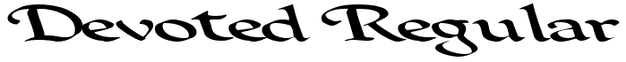 Devoted Regular: Free Font Download | MaisFontes