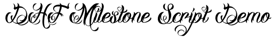 DHF Milestone Script Demo: Free Font Download | MaisFontes