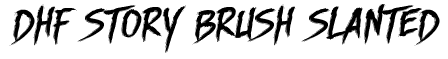 DHF Story Brush Slanted Font: Free Download | MaisFontes