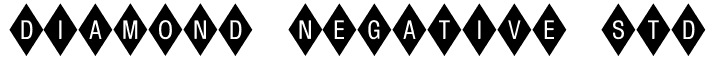 Diamond Negative Std Font: Free Download | MaisFontes