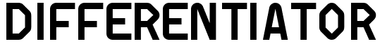 Differentiator: Free Font Download | MaisFontes