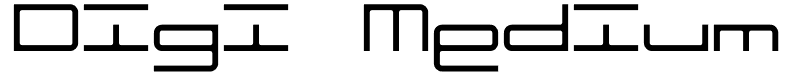 Digi Medium: Free Font Download | MaisFontes