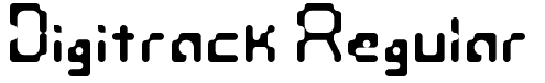 Digitrack Regular: Free Font Download | MaisFontes