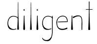 Diligent Font: Free Download | MaisFontes
