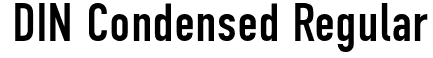 DIN Condensed Regular Font: Free Download | MaisFontes