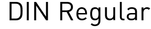 DIN Regular Font: Free Download | MaisFontes