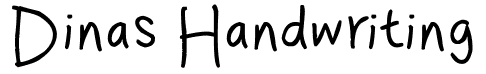 Dinas Handwriting Font: Free Download | MaisFontes