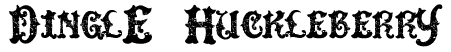 DinglE HuckleberrY: Free Font Download | MaisFontes