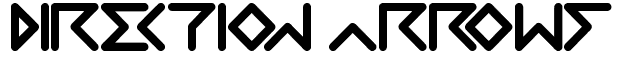 DIRECTION Arrows: Free Font Download | MaisFontes