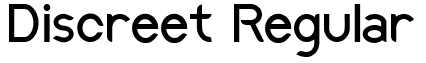 Discreet Regular: Free Font Download | MaisFontes