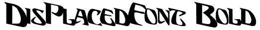 DisPlacedFont Bold: Free Font Download | MaisFontes