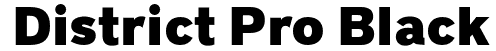 District Pro Black Font: Free Download | MaisFontes