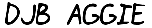 DJB AGGIE: Free Font Download | MaisFontes