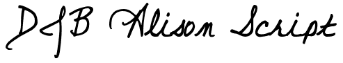 DJB Alison Script: Free Font Download | MaisFontes