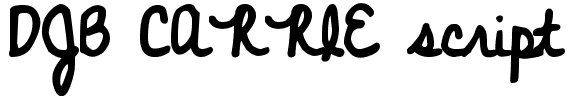 DJB CARRIE script: Free Font Download | MaisFontes