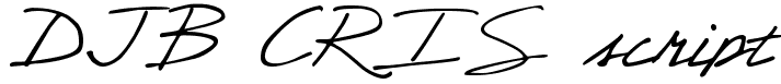 DJB CRIS script: Free Font Download | MaisFontes