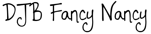 DJB Fancy Nancy: Free Font Download | MaisFontes