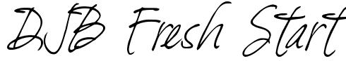 DJB Fresh Start: Free Font Download | MaisFontes