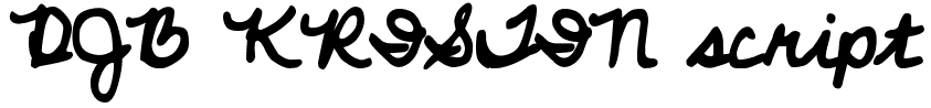 DJB KRISTIN script: Free Font Download | MaisFontes