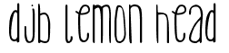 DJB Lemon Head: Free Font Download | MaisFontes