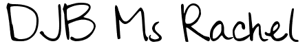 DJB Ms Rachel Font: Free Download | MaisFontes