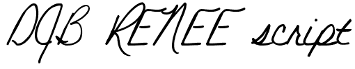 DJB RENEE script: Free Font Download | MaisFontes
