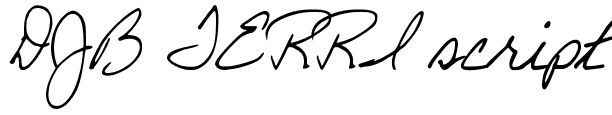 DJB TERRI script: Baixar Fonte Grátis | MaisFontes