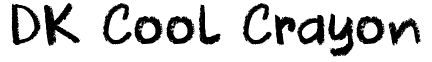 DK Cool Crayon: Free Font Download | MaisFontes