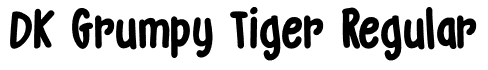 DK Grumpy Tiger Regular: Free Font Download | MaisFontes